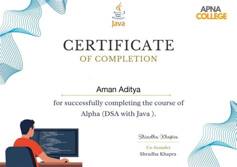 Completed Java In Data Structure Course Aman Aditya Posted On The Topic Linkedin