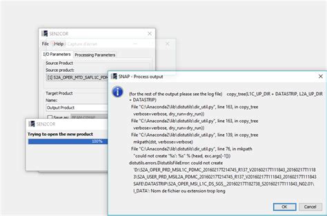 Sen2corr Processings Error Optical Toolbox Step Forum