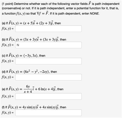 Solved 1 Point Determine Whether Each Of The Following