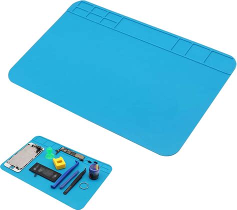 Soldering Mat Silicone Solder Mat Heat Resistant Work Mat Anti Slip Work Repair Mat Soldering