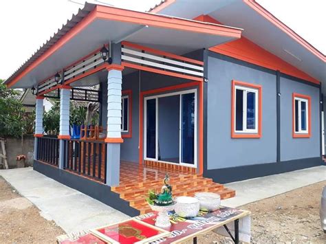 ไอเดียบ้านชั้นเดียวขนาดเล็ก 2 ห้องนอน งบประมาณ 220 000 บาท ไอเดียสร้างบ้าน