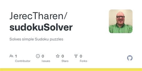 Github Jerectharensudokusolver Solves Simple Sudoku Puzzles
