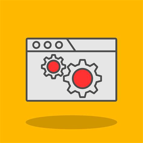 Browser Setting Filled Shadow Icon 43013555 Vector Art At Vecteezy