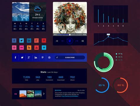 Retina Ui Web Kit • Psd And Sketch Download On Behance