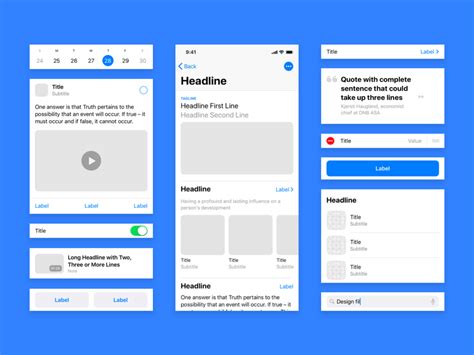 Platforma IOS Wireframe Kit