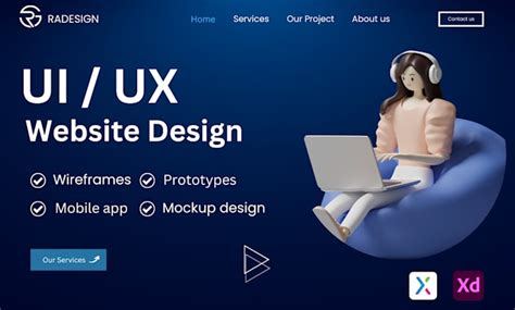 Create Mobile App Ui Ux Website Design Landing Page By Ramzan Rizvi Fiverr