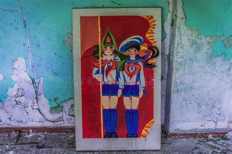 High School No 2 In Pripyat Abandoned City In Chernobyl Zone Editorial