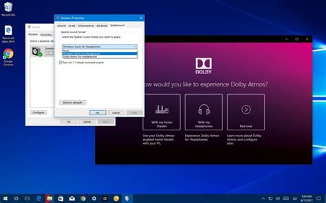 How To Set Up Spatial Sound With Dolby Atmos On Windows 10 Pureinfotech
