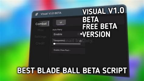 BEST BLADE BALL SCRIPT MOBILE PC VISUAL V1 0 BETA FREE YouTube