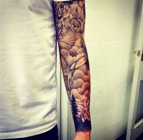 Sleeve Tattoos With Clouds
