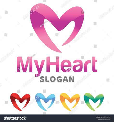 Cool Letter M In Heart