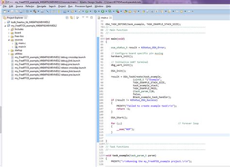 Working With Freertos Projects Using Kds And Ksdk 13 Project Generator Tool Nxp Community