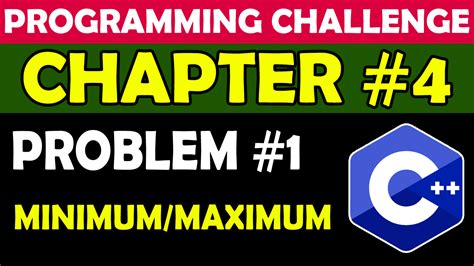 Programming Challenge Chapter 4 Q 1 Minimummaximum Tony Gaddis Starting Out With C