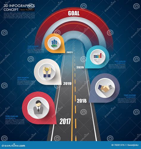 Business Infographic Template Data Visualization Stock Vector Illustration Of Background