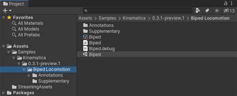 Load The Biped Scene From The Biped Locomotion Sample Project