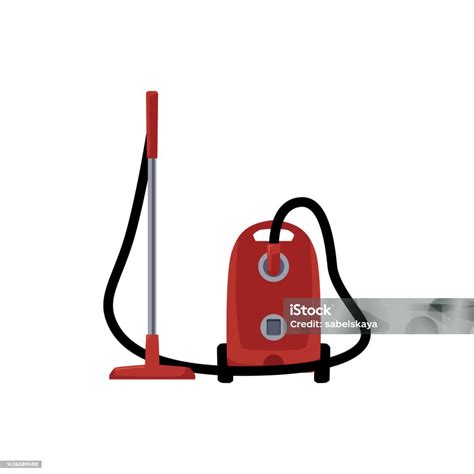 실린더 진공 청소기 흰색 배경에 고립 된 플랫 벡터 일러스트레이션 과거에 대한 스톡 벡터 아트 및 기타 이미지 과거 기계류 빨래 Istock