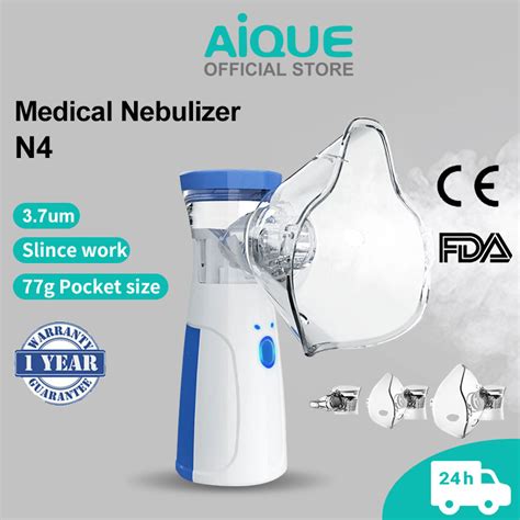 Aique Portable Mesh Nebulizer Silent Handheld Mini Inhaler Ultrasonic Automatic Nebulizer