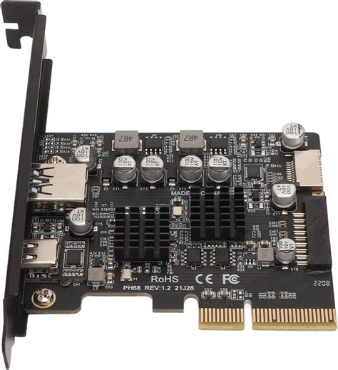 Pcie Naar Usb 3 2 Gen 2 Uitbreidingskaart 10 Gbps Pcie Usb A En Usb C Kaart Vergulde Pci