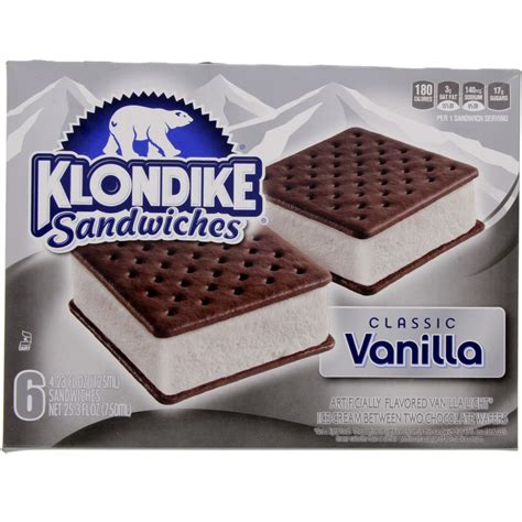 Klondike Classic Vanilla Ice Cream Sandwiches 6 Pcs Online At Best