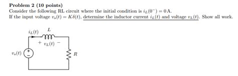 Solved Problem Points Consider The Following RL Chegg
