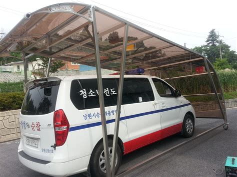 남원에 설치한 이동식 차고 주차 캐노피 입니다 이지 캐노픽스 이지캐노픽스 캐노픽스 시공사진