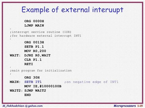 8 Interrupt 8051