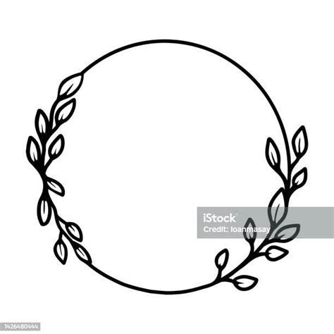 손으로 그린 번성하는 원 장식 인사말 카드 배너를위한 디자인 요소 벡터 일러스트 레이 션 고풍스런에 대한 스톡 벡터 아트 및