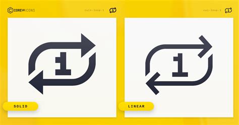 Loop Icon Linear CoreUI Icons SVG JavaScript TypeScript Webfont