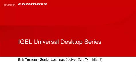 Igel Universal Desktop Ppt