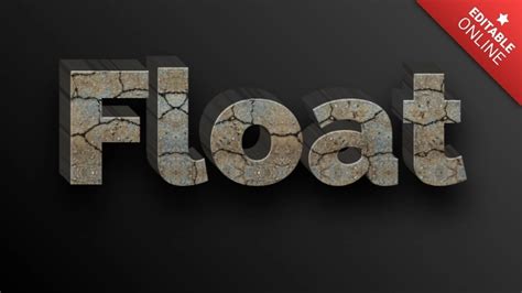 Float Text Effect Generator