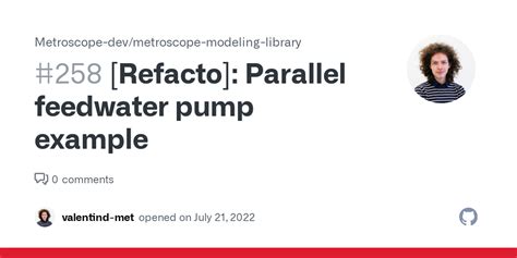 Refacto Parallel Feedwater Pump Example · Issue 258 · Metroscope Devmetroscope Modeling