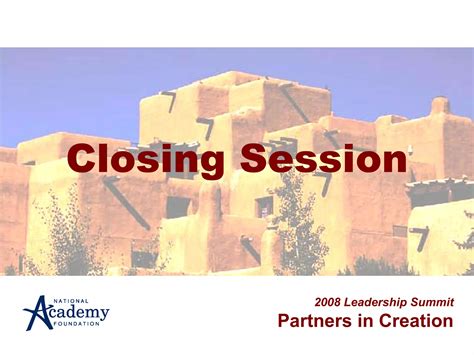 Closing Session PPT