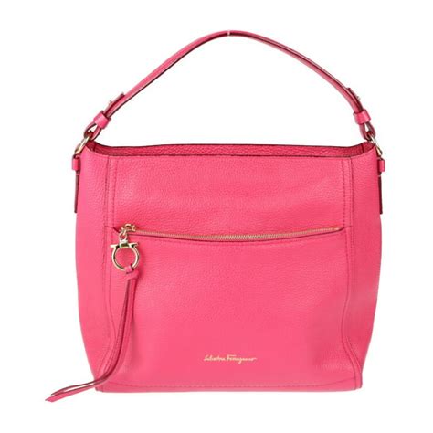 Salvatore Ferragamo Gancini Handbag Pink Leather Ref1516264 Joli Closet
