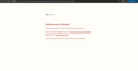does anyone know why it s blocked r slothana