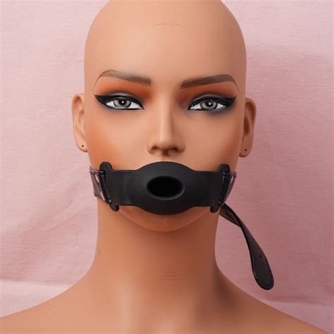 Bondage Oral Mouth Gag Mouthwatering Drooling Bdsm Plug Open Mouth Sex