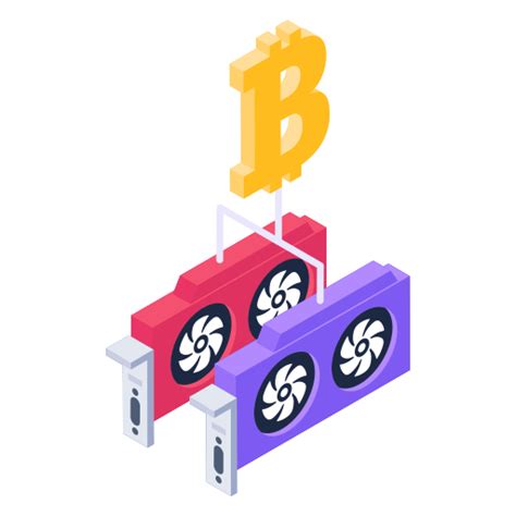 Gpu Mining Generic Isometric Icon Gpu Mining Generic Isometric Icon