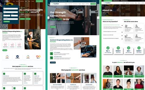 Locksmith Html Responsive Website Template Templatemonster