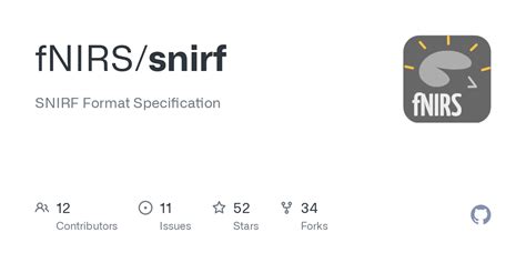github fnirs snirf snirf format specification