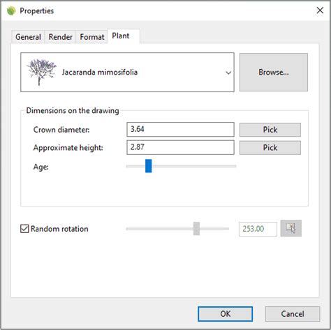 Object Properties Dialog Lands Design Help