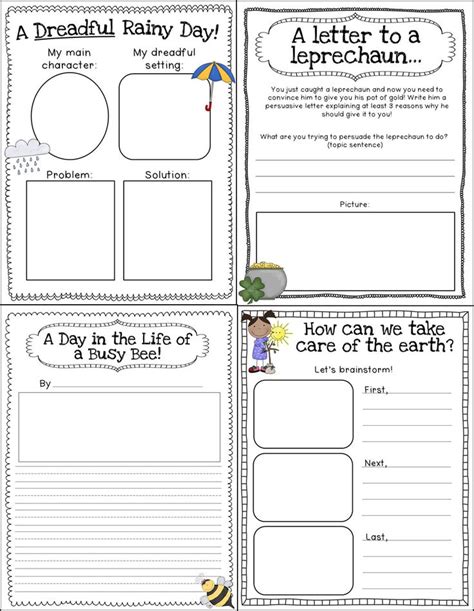 Best Images About First Grade Writing Ideas On Pinterest Graphic Organizers Spring And