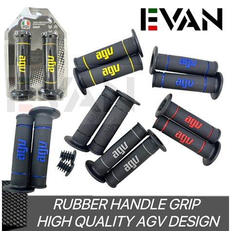 1 Pair Smooth Rubber Handle Grip New Design For Motorcycle Universal