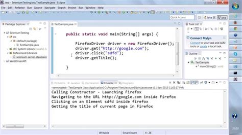 Selenium Training Day 1 Online Webdriver Demo Batch 11th Jan 2015