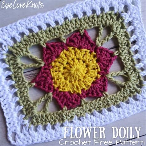 Flower Doily Crochet Free Pattern Delilah Rectangle Doily Free