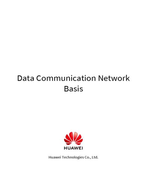 01 Data Communication Network Basis Pdf Computer Network Network