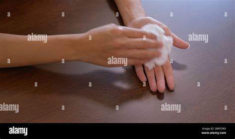 Woman Got Sweaty Palm Stock Photo Alamy