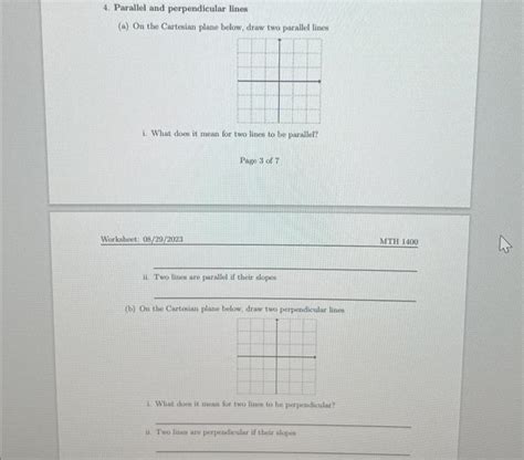 Solved Parallel And Perpendicular Lines A On The Chegg