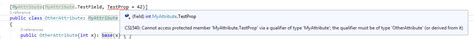 Accessibility Of Protected Members Of Attribute Classes · Dotnet Csharplang · Discussion 3948