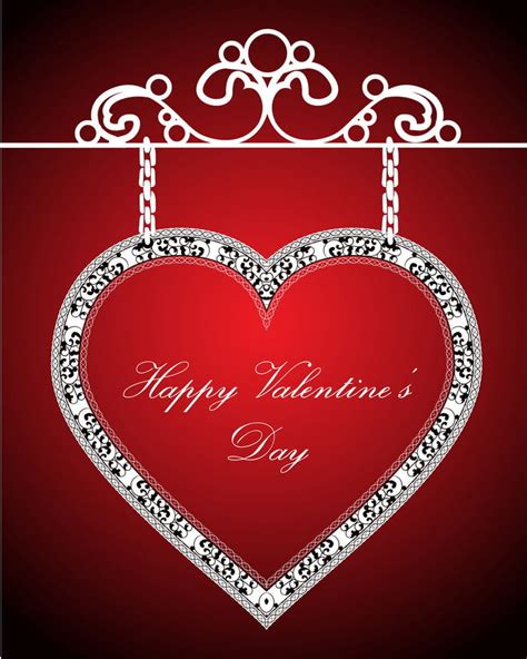 심장 벡터와 발렌타인 배경 Eps Ai Uidownload