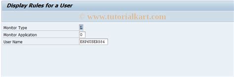 fcom rule user ol sap tcode display rule for a user