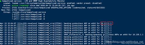 高可用——keepalived安装部署使用详解 andya net 博客园